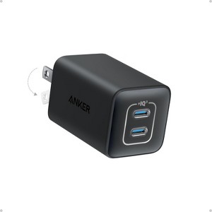 Anker Nano 47W USB C Charger, 2 Port Compact Foldable GaN Charger : Target