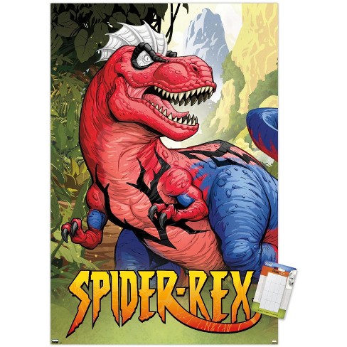 Trends International Marvel Spider-rex - Portrait Unframed Wall Poster ...