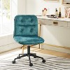 Andy Mid-century Modern Upholstered Armless Swivel Task Chair With ...
