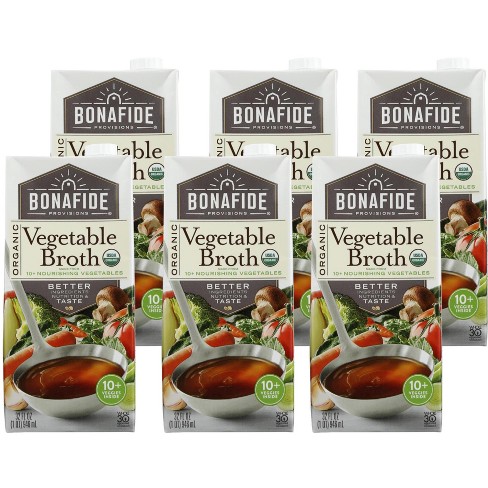 Bonafide Provisions Vegetable Broth - Case Of 6/32 Oz : Target