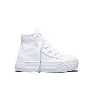 Converse Kids' Platform High Top Sneakers - White 1 : Target