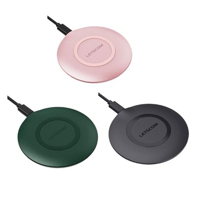 Letscom Wireless Charger, Qi-Certified 15W Max Fast Wireless Charging ...
