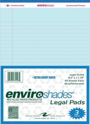 Greenroom 3pk Legal Pad 11"x8.25" Blue : Target