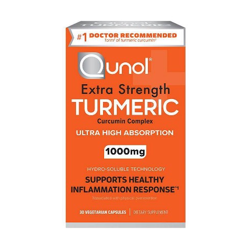 Qunol Extra Strength Turmeric 1000mg Capsules - 30ct : Target