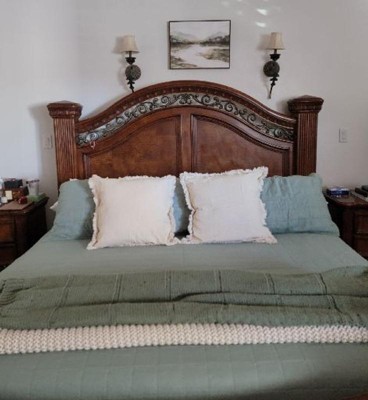 Full/queen Heavyweight Linen Blend Quilt White - Casaluna™ : Target