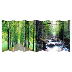 Monet Fine Art Double Sided Room Divider Impression Sunrise And Houses ...