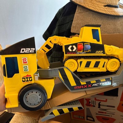 Maxx Action 2-n-1 Mega Mover – Construction Truck And Trailer : Target