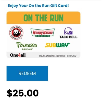 One4all On The Run Gift Card (email Delivery) : Target