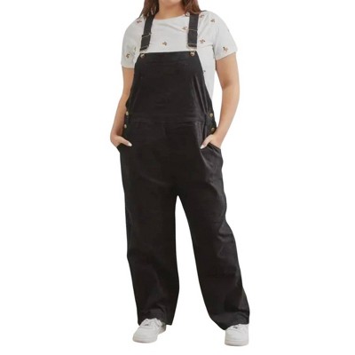 Women's Velvet Overalls Plus - Polygram 1x : Target