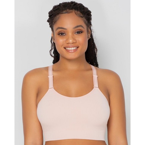 Curvy Couture Women's Smooth Seamless Comfort Wireless Longline Bra ...