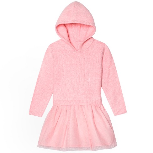 Gerber Toddler Girls' Sweater Dress With Tulle Skirt - Pink - 12 Months ...