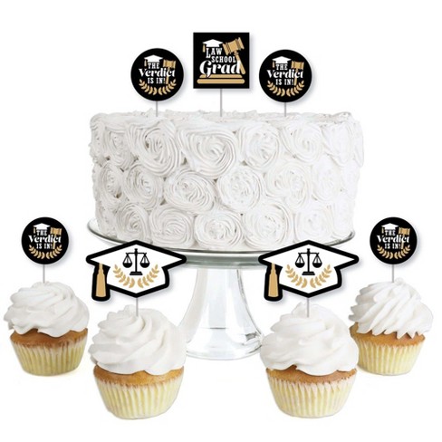 Big Dot Of Happiness Law School Grad - Dessert Cupcake Toppers - Future ...