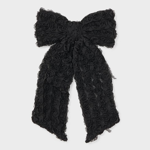 Lace Bow Hair Barrette Clip - Wild Fable™ Black : Target