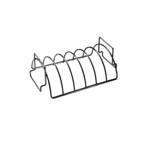 Nonstick Reversible Rib Rack - Outset: Steel Grill Cookware, Hand Wash ...