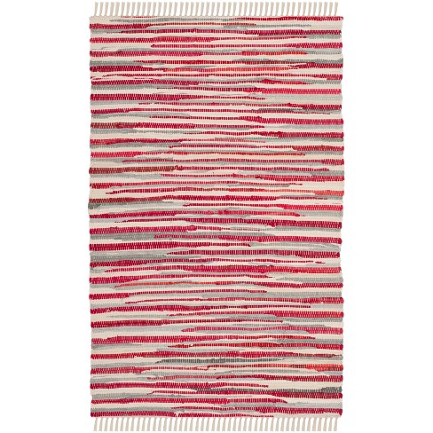 Rag Area Rug Rar129 Hand Woven Area Rug - Red/multi - 3'x5' - Safavieh ...