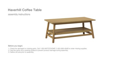 Haverhill Coffee Table Brown Threshold Target