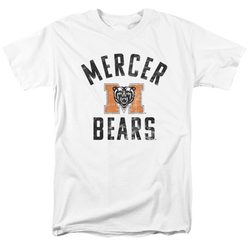 Mercer University Official Bears Logo Adult T-shirt, White, Large : Target