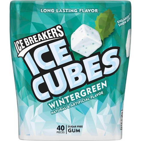 Ice Breakers Ice Cubes Wintergreen Sugar Free Gum - 40ct : Target