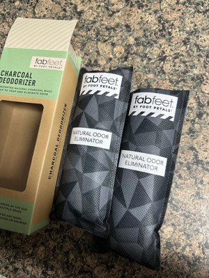 Fab Feet Women's By Foot Petals Deodorizer Charcoal Bags - Black : Target