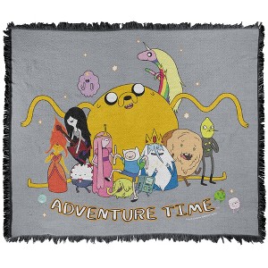 Adventure Time Outstretched Woven Tapestry Cotton Blend Fringed Throw ...