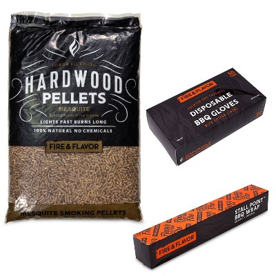 Fire & Flavor Mesquite Smoking Pellets 25lbs Fire Cubes : Target
