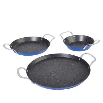 Curtis Stone 3-piece Dura-Pan Nonstick Nesting Skillet Set Refurbished ...