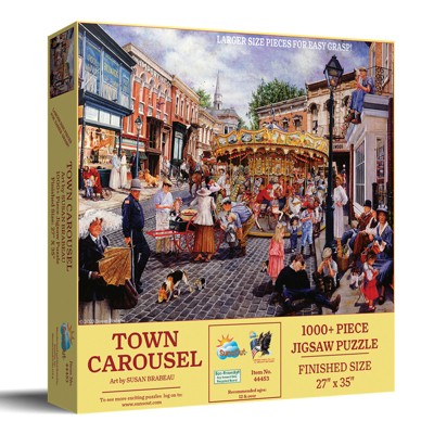 Sunsout Town Carousel 1000 Pc Large Piece Jigsaw Puzzle 44453 : Target
