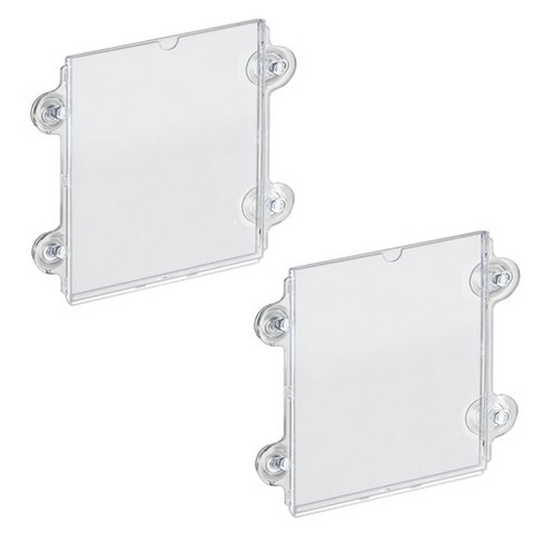 Azar Displays Clear Acrylic Window/door Sign Holder Frame With Suction ...