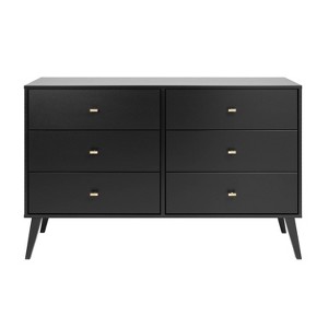 Mid Century Modern 6 Drawer Dresser Prepac Target