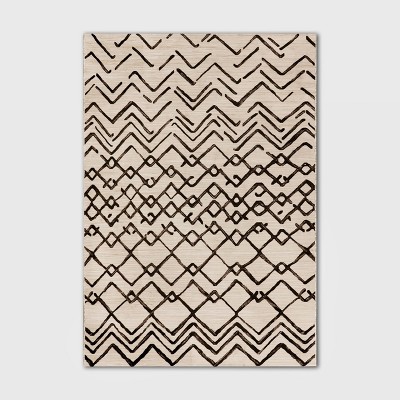 7'x10' Moroccan Shag Tufted Area Rug Cream - Project 62™ : Target