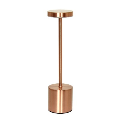 6.13" Owen Iron Rechargeable Led Touch Sensor Table Lamp: Portable ...
