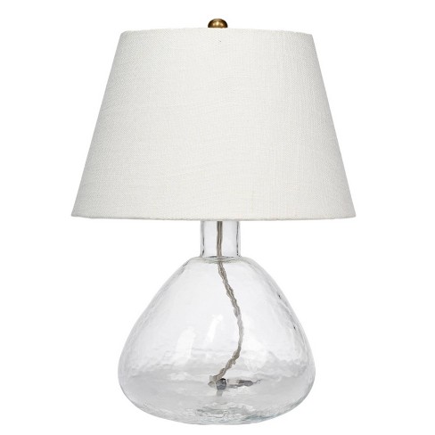 Splendor Home Roxie Glass Table Lamp White: Bedside, Nightstand, 3-way ...