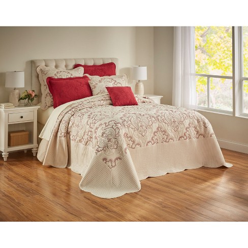 Brylanehome Amelia Bedspread - Queen, Ivory Berry Beige : Target