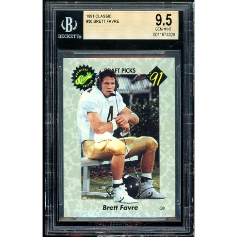 Brett Favre Rookie Card 1991 Classic #30 Bgs 9.5 : Target