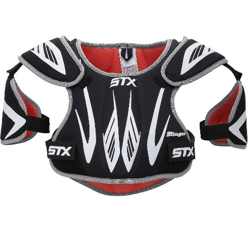 Stx Lacrosse Stinger Black Shoulder Pad For Beginner-intermediate, Xx ...