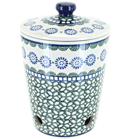 Blue Rose Polish Pottery Maia Garlic Keeper : Target