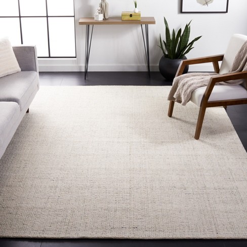 Abstract Abt468 Handmade Indoor Area Rug - Ivory/light Gray - 4'x4 ...