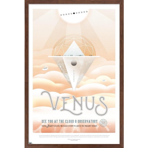 Trends International Nasa - Venus Travel Poster Framed Wall Poster ...