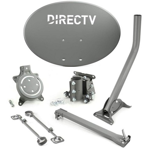 Directv Five Lnb Ka/ku Slim Line Dish Antenna W/ Long And Short Brace ...