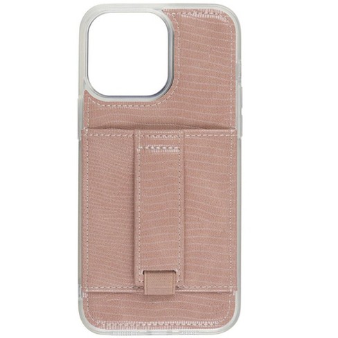 Walli Cases Pink Python Phone Case With Wallet And Finger Strap : Target