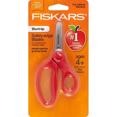 Fiskars Kids' 5'' Blunt Tip Scissors - Red : Target