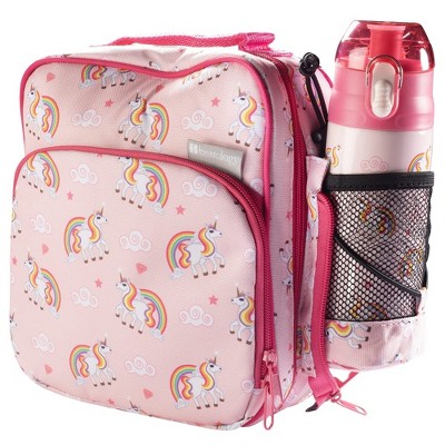 Bentology Lunch Box Set For Kids - Girls Insulated Lunchbox Tote, Water ...