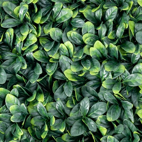 Costway 12pcs 20x20inch Artificial Ficus Hedge Plant Privacy Fence ...
