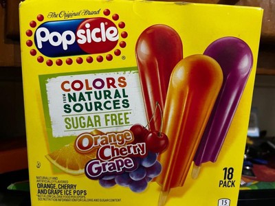 Popsicle Orange Cherry Grape Variety Ice Pops - 18ct : Target