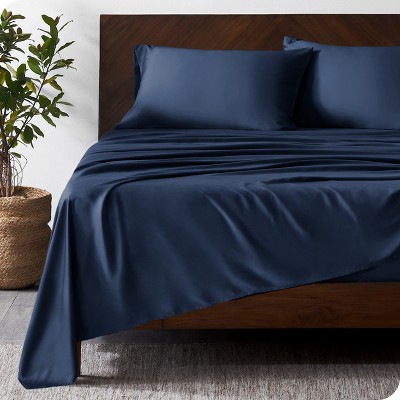 Full Dark Blue 6pc Microfiber Sheet Set By Bare Home : Target
