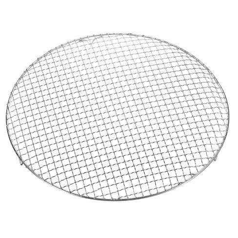 Unique Bargains Stainless Steel Round Cross Wire Barbecue Grill With ...