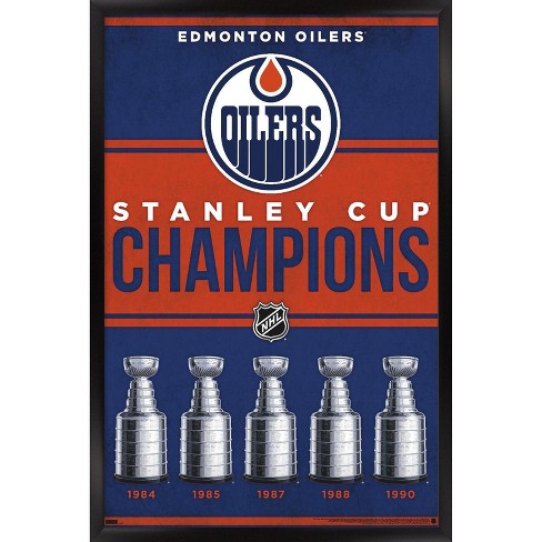 Trends International Nhl Edmonton Oilers - Champions 23 Framed Wall ...