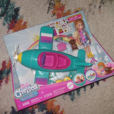 Barbie Chelsea Can Be… Plane Doll & Playset, 2-seater Aircraft With ...