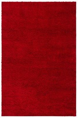 Shag Sg180 Power Loomed Area Rug - Red - 4'x6' - Safavieh. : Target