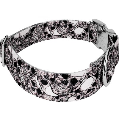 Country Brook Petz 1 1/2 Inch Premium Phantom Skulls Dog Collar (extra ...